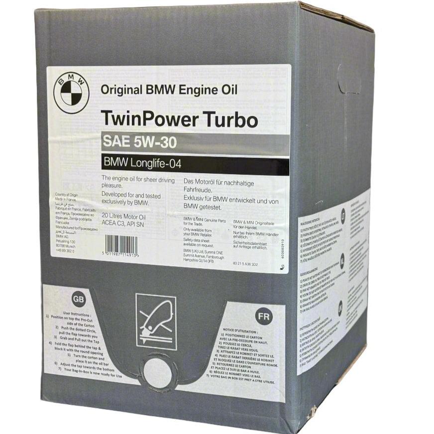 Genuine BMW / MINI Engine Oil SAE 5W-30 BMW Longlife-04 20L - 83215A38 ...