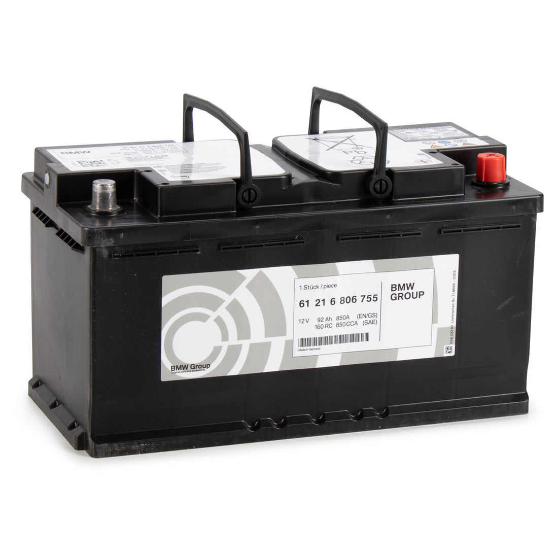 Genuine BMW 92AH AGM 12v Battery - 61216806755 – Arnold Clark BMW Parts