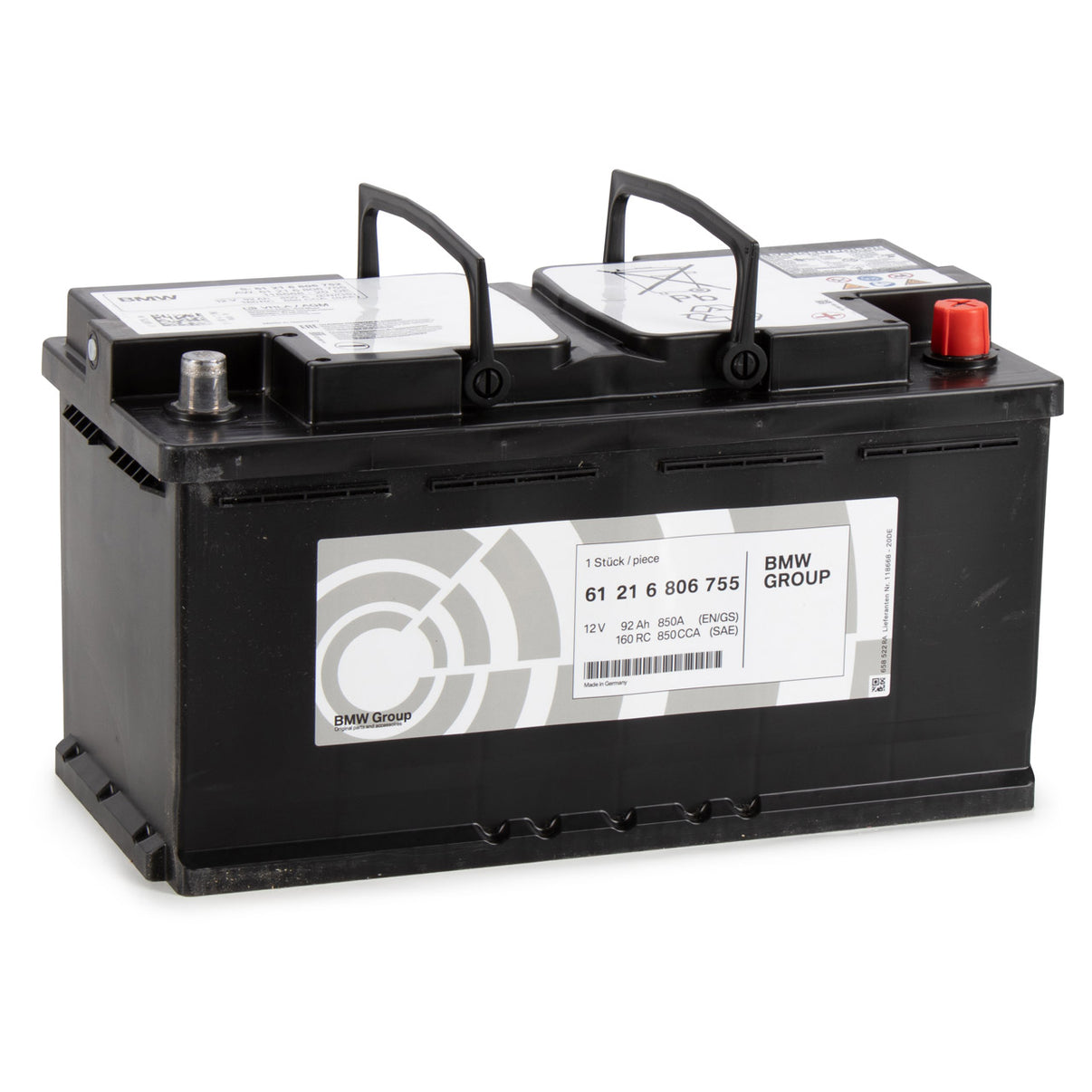 Genuine BMW 92AH AGM 12v Battery - 61216806755 – Arnold Clark BMW Parts